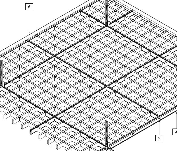 SAS800 Trucell Open Cell Ceiling